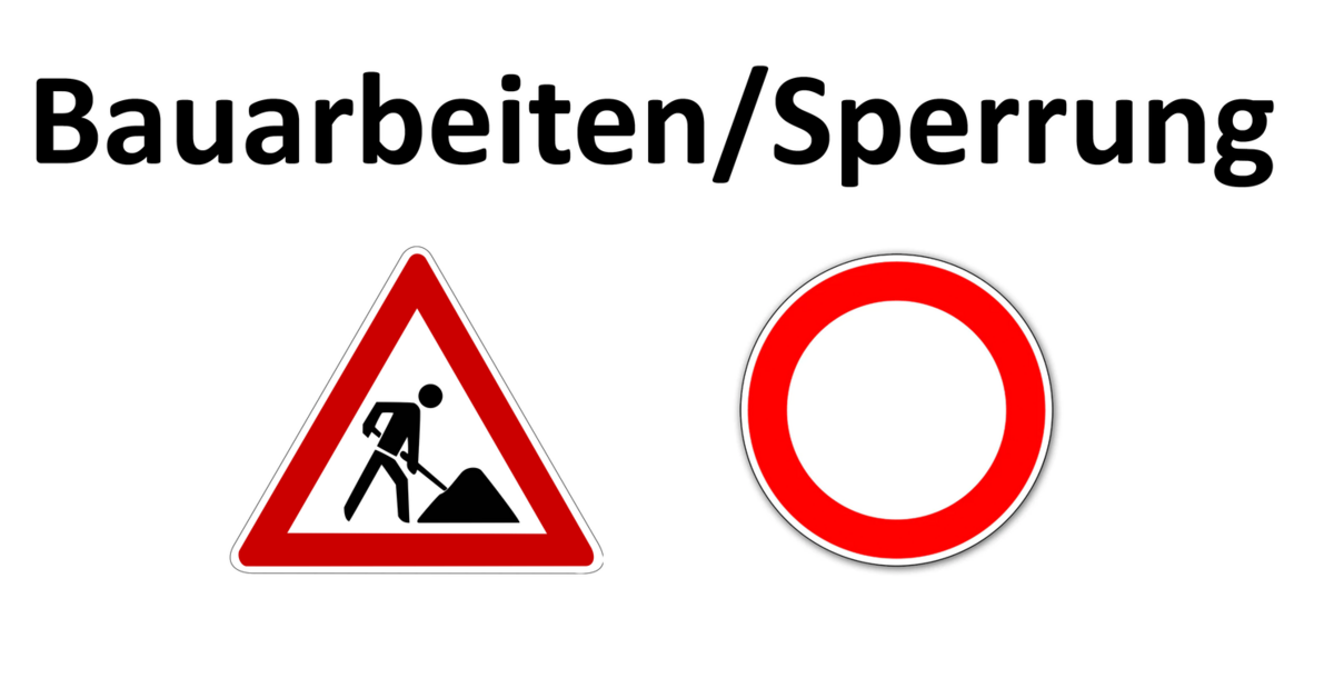 Halbseitige Sperrung Simon-Rabl-Weg (Radweg) auf Höhe Gewerbepark ...